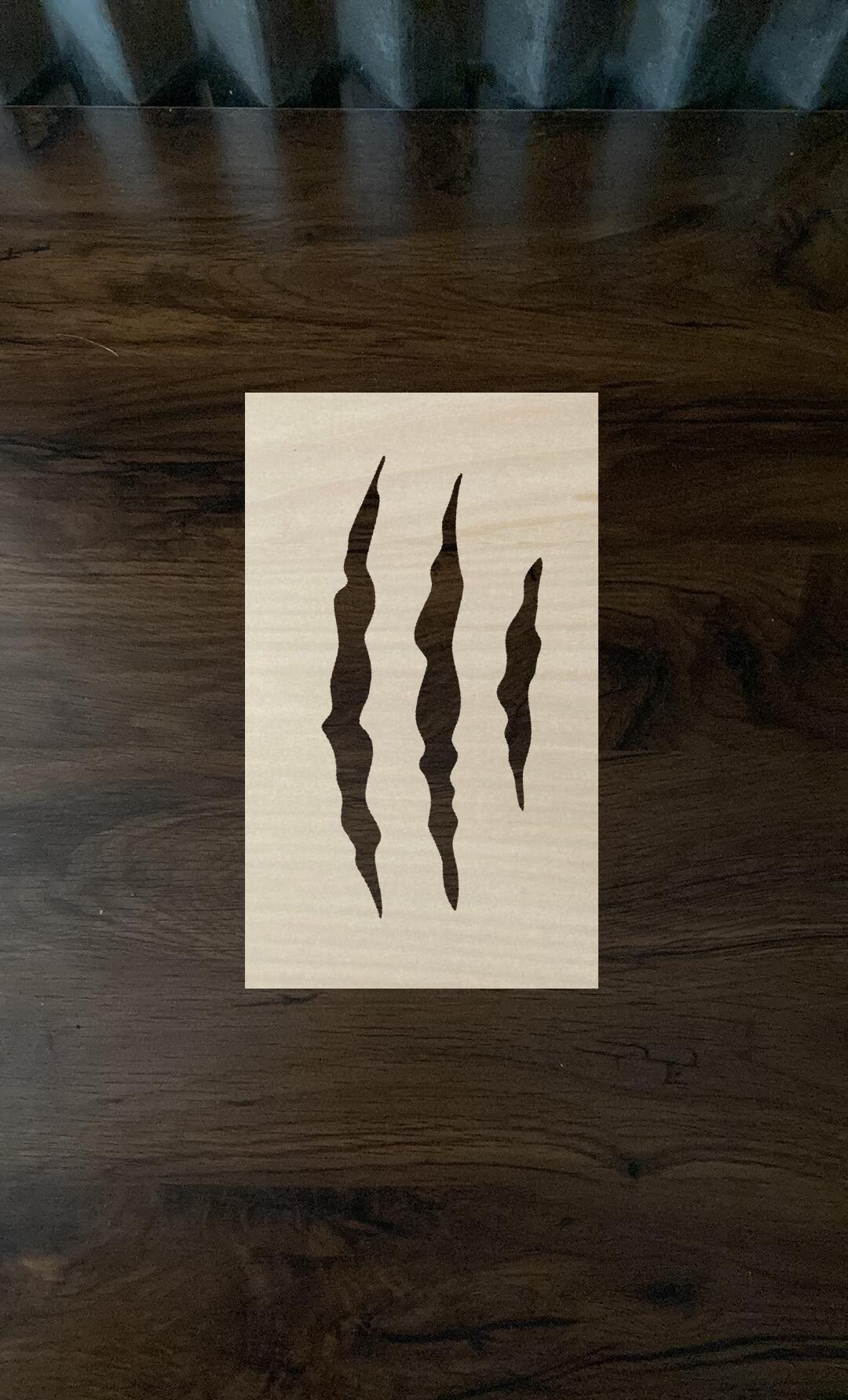 Bleach Stencil Scratch Mark Stencil - Etsy