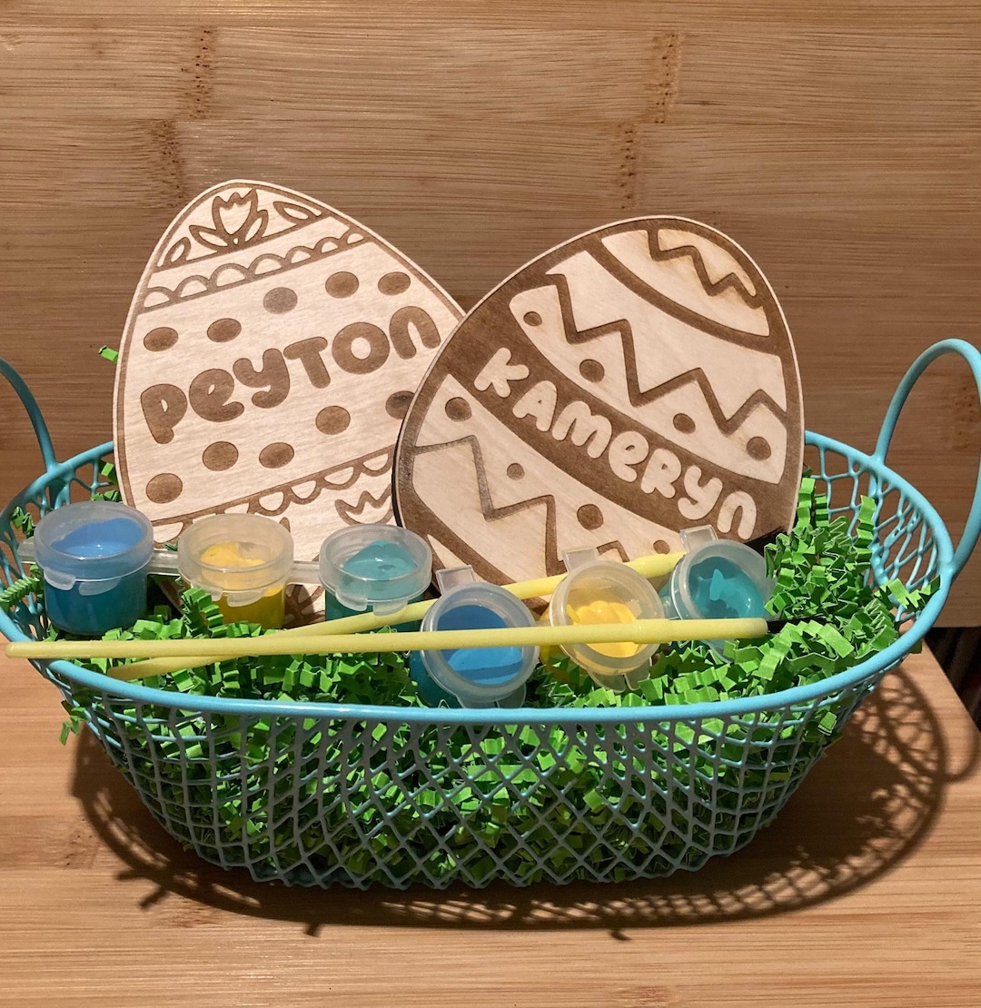 Easter Hand Painting Craft Easter Gift Idea Personalized Egg Painting ...