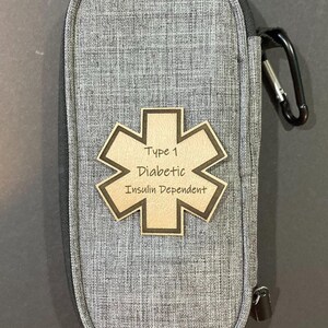 Diabetic Type 1 Medical Alert - Insulin Dependent - Patch Custom - Made ...