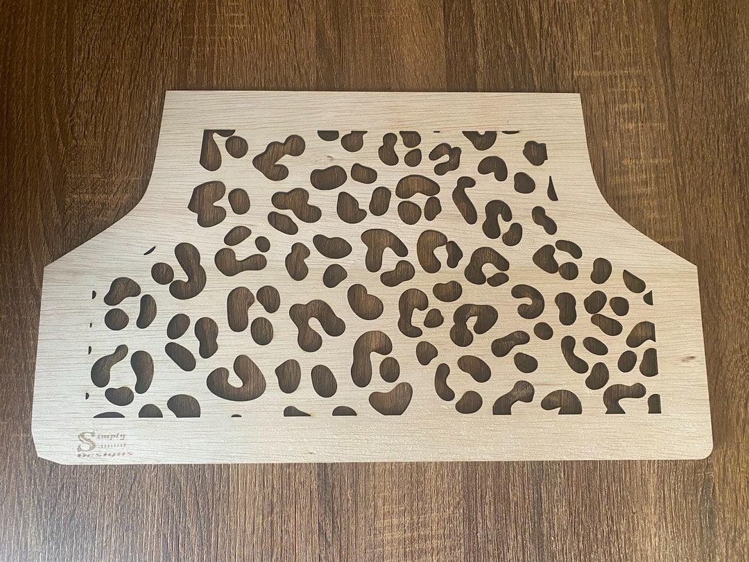 Hoodie Pocket Bleach Stencil Leopard Print Stencil - Etsy