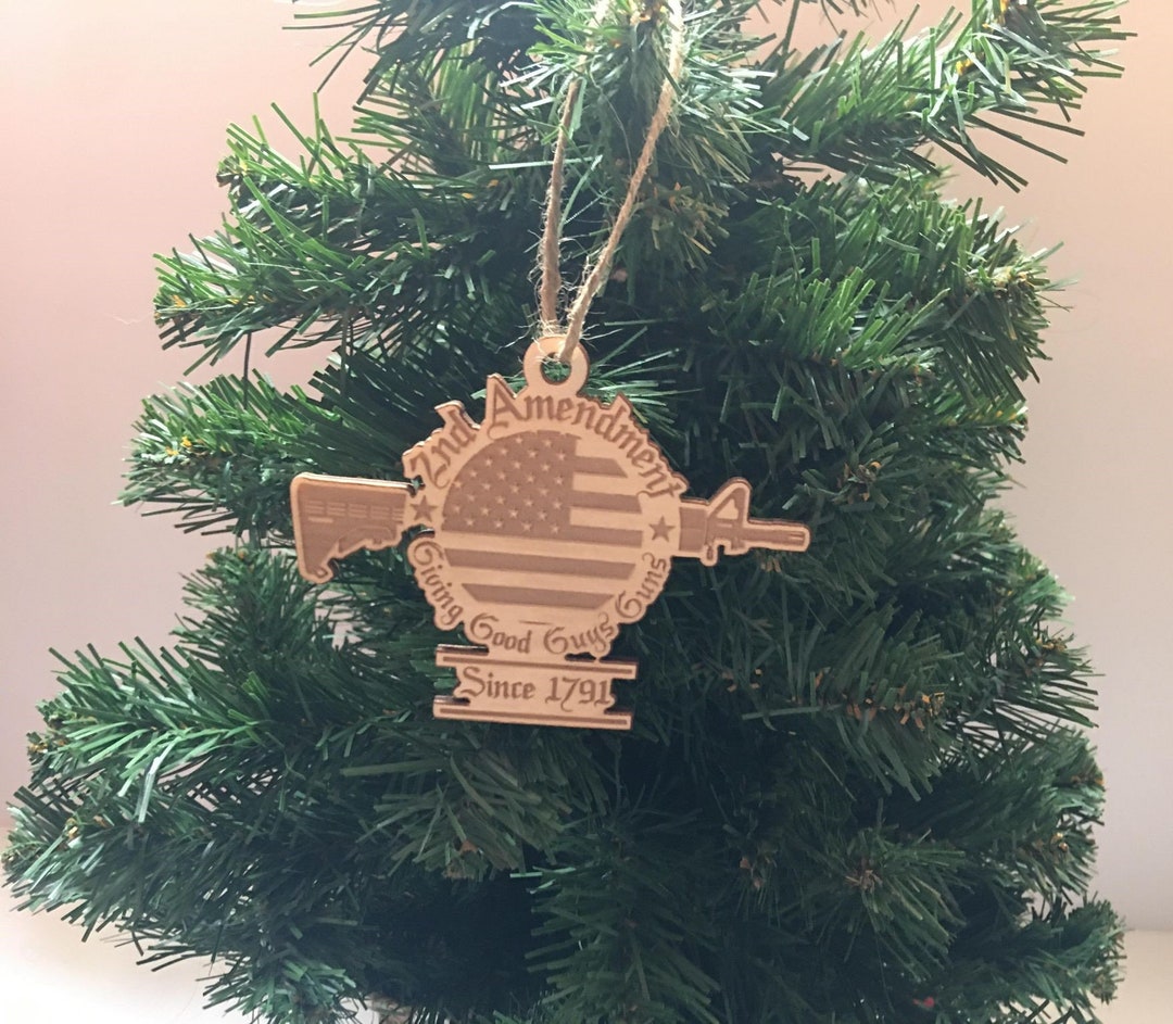 2nd Amendment Christmas Ornament | Personalized Gift | Ships Fast - Etsy