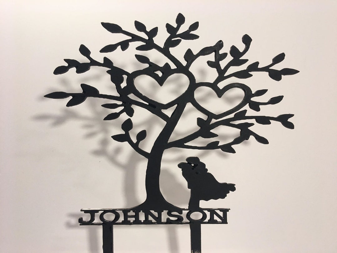Wood Custom Tree Wedding Cake Topper - Etsy