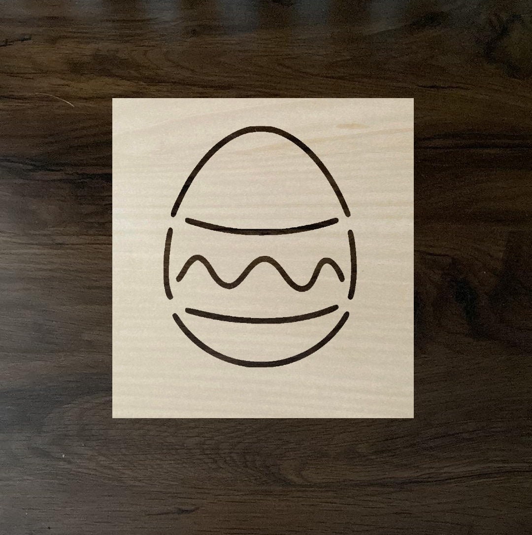 Simple Easter Egg Stencil Made to Order Size Shirt Stencil - Etsy