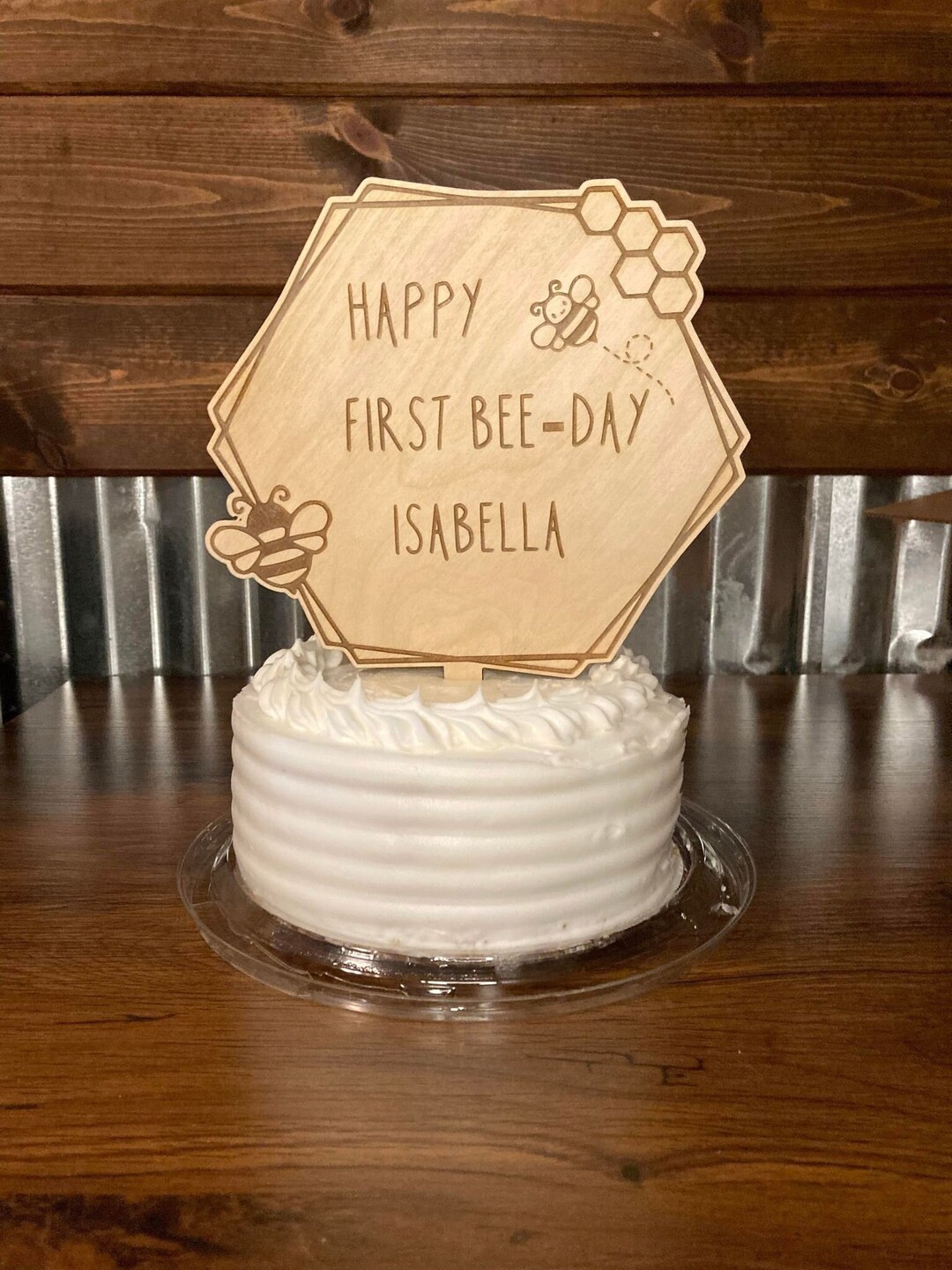 Happy First Bee-day Cake Topper - Etsy