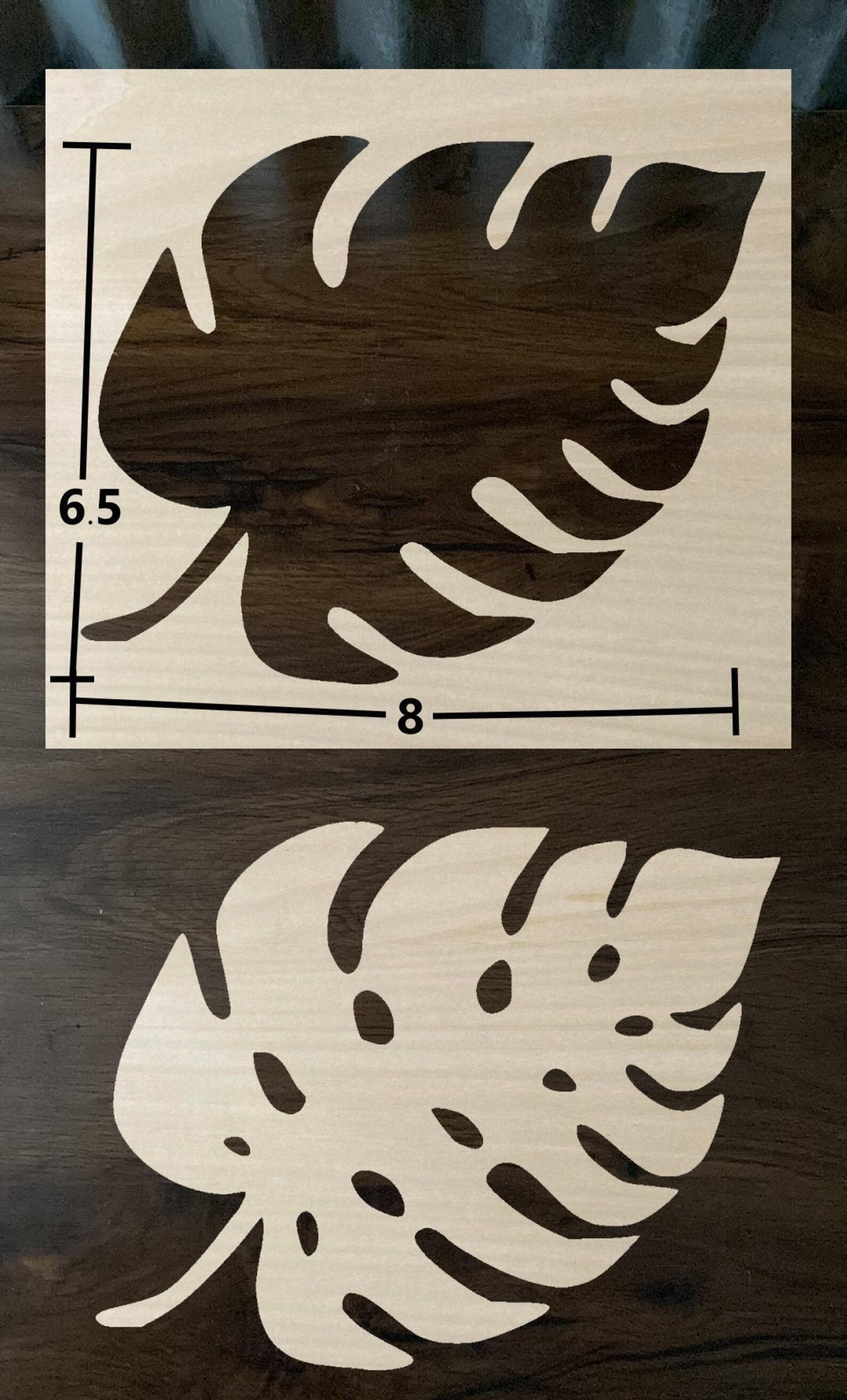 Bleach Stencil Monstera Leaf You Pick the Size! - Etsy