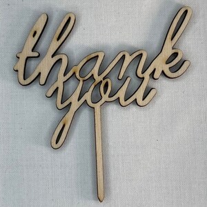 Thank You Cupcake Toppers | Thank You Toppers | Ships Fast | Cupcake ...