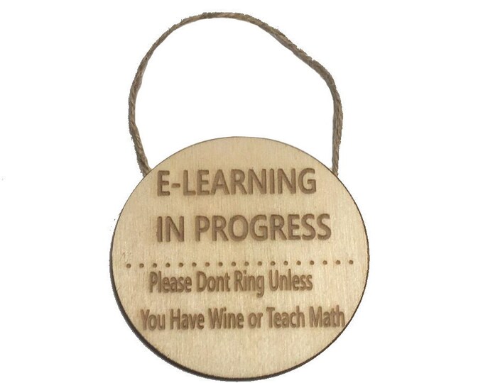 E Learning Sign Virtual School Sign Homeschool Internet School Distance ...