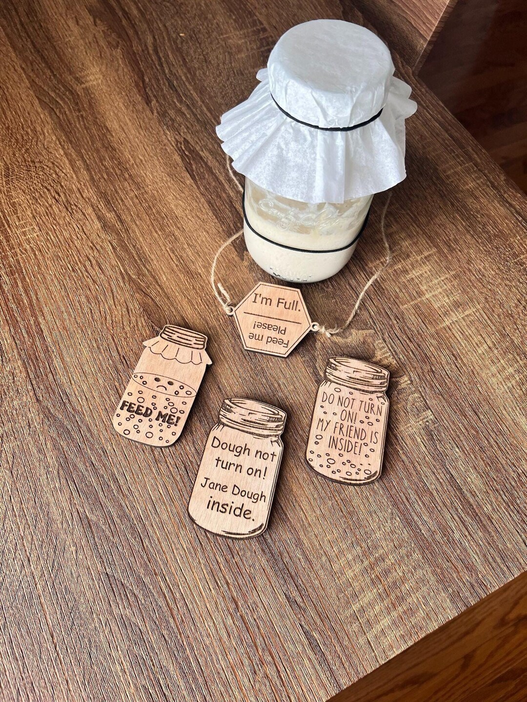 Sourdough Fun Magnets and Jar Markers Custom Made Personalized Funny ...