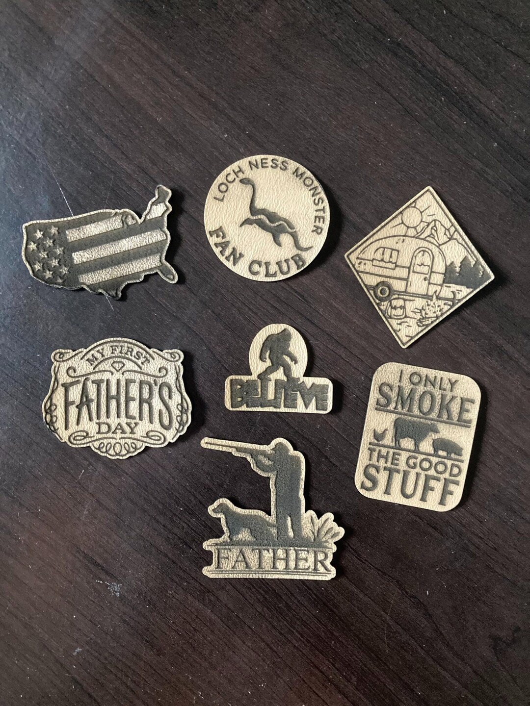 Custom Leather Patch | Custom Name | Your Logo Made to Order | 3.5-4 Inch Patches - Etsy