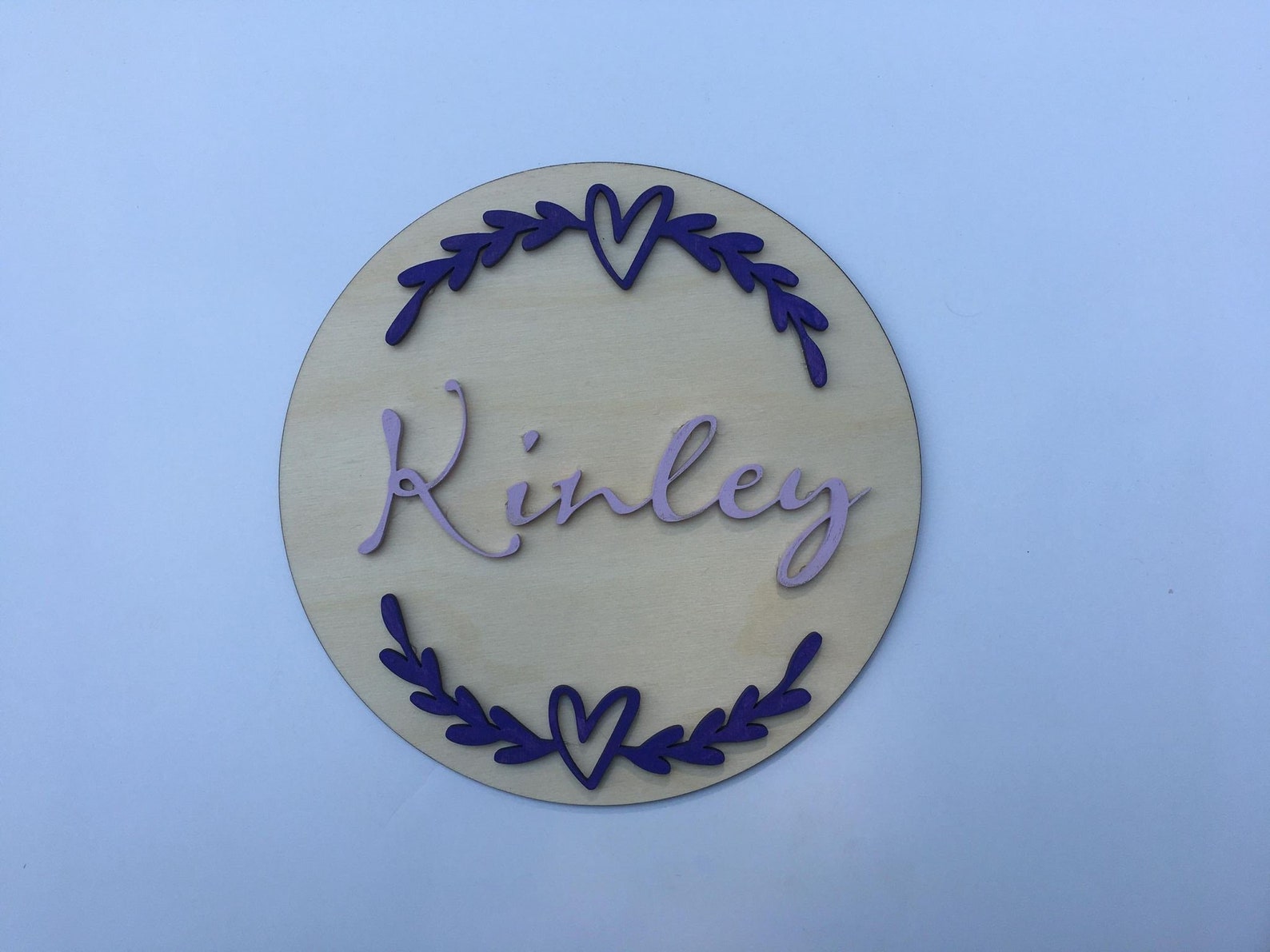 Custom Heart Vines Name Wall or Door Name Tag Ships Fast - Etsy