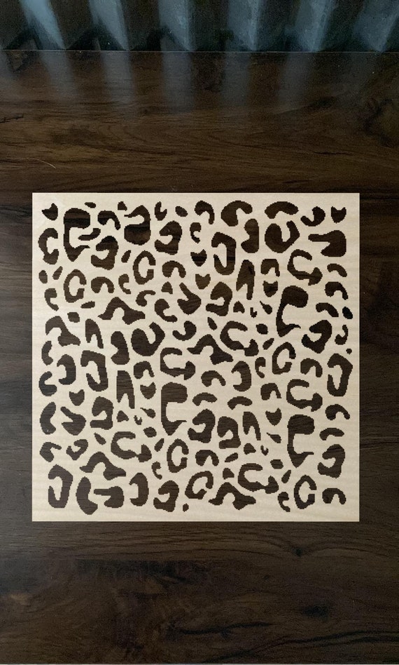 Bleach Stencil Cheetah Print Stencil - Etsy