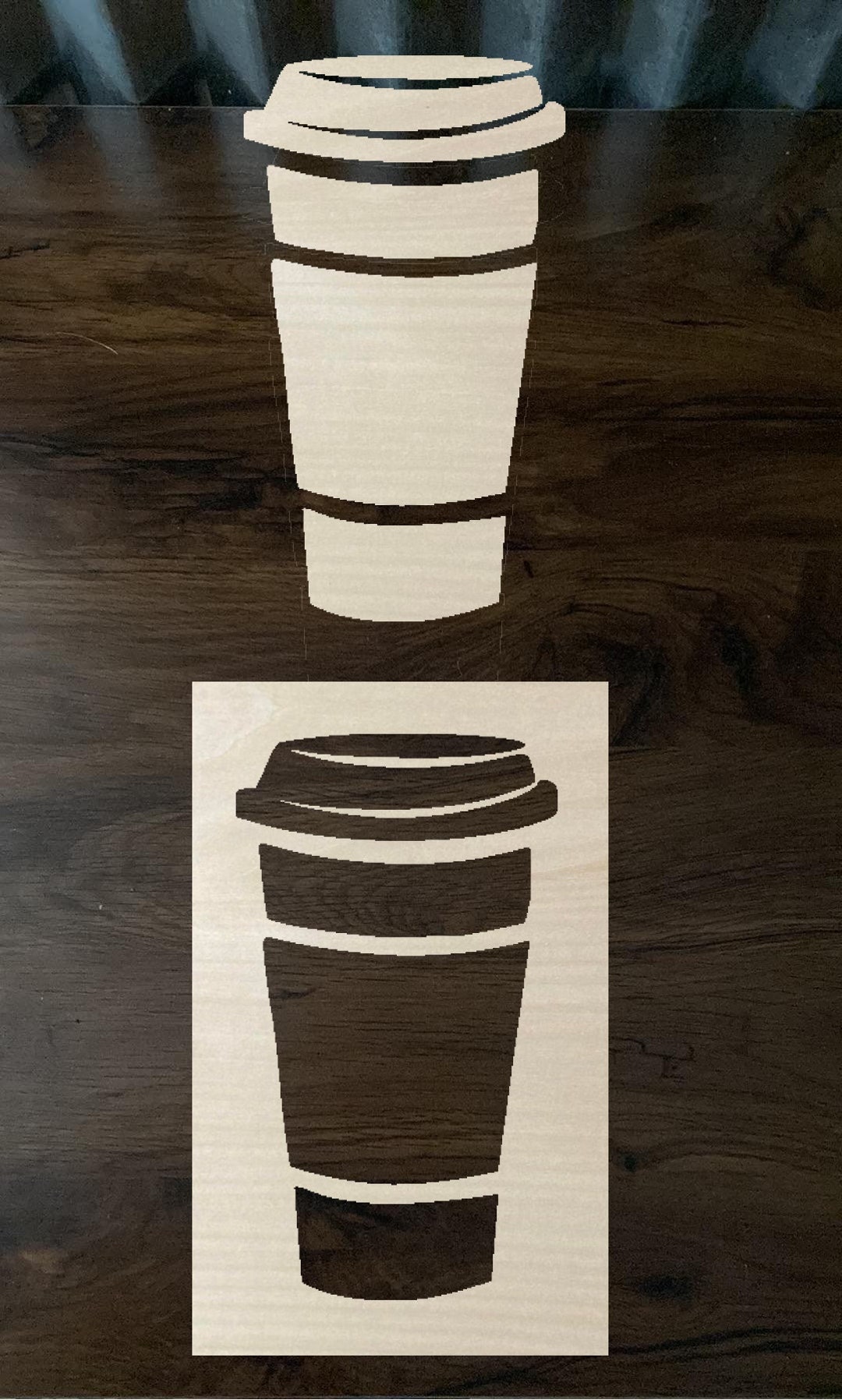 Bleach Stencil Coffee Cup Stencil - Etsy