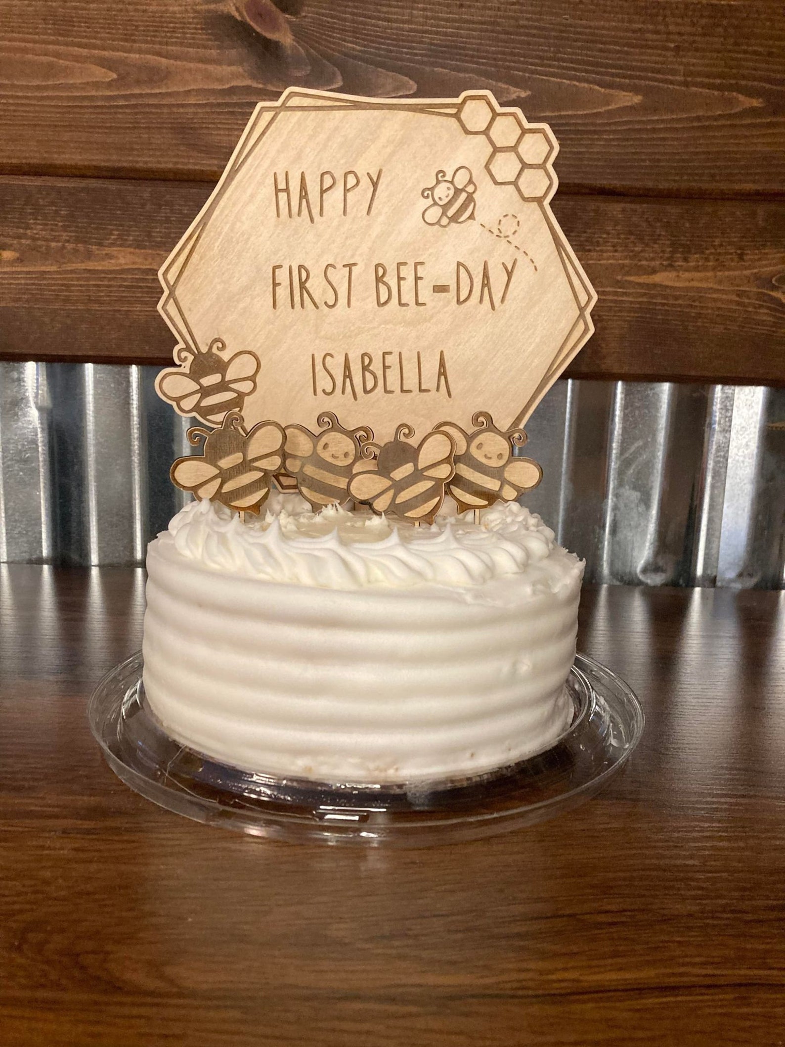 Happy First Bee-day Cake Topper With Bee Cupcake Toppers - Etsy