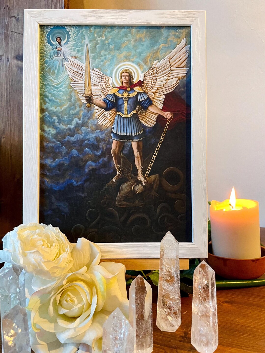 Saint Michael the Archangel - Art Print, Fine Art, Giclée Print - Etsy