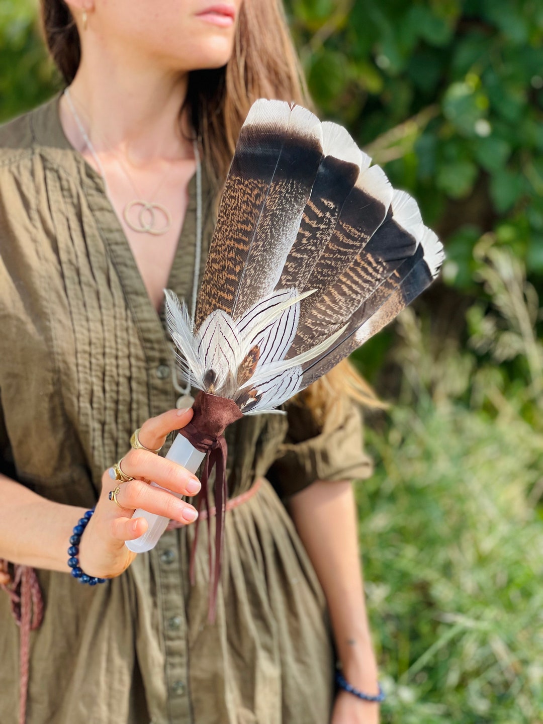 Selenite Prayer Fan - Feminine Energy Earth - Etsy