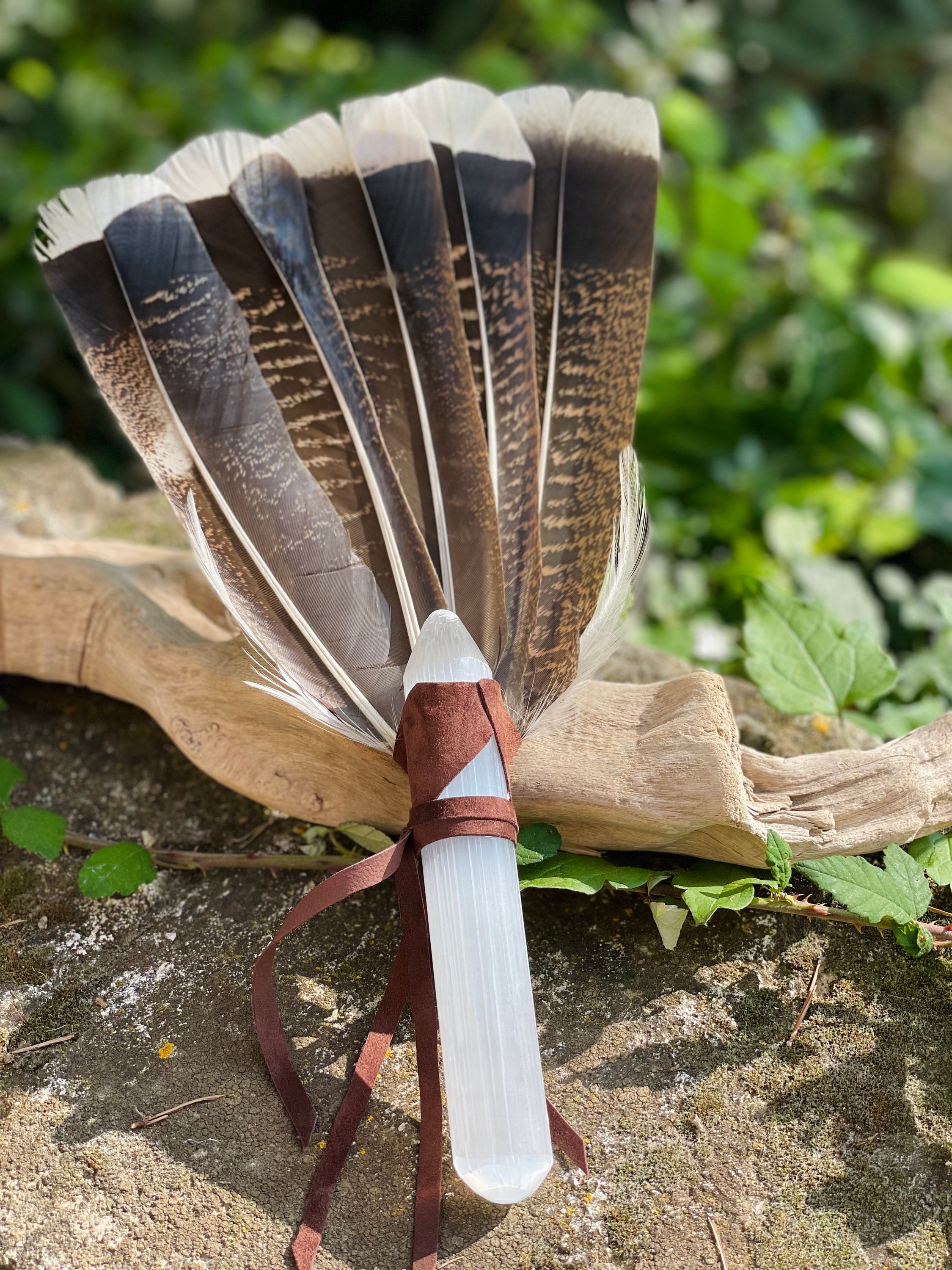 Selenite Prayer Fan - Feminine Energy Earth - Etsy