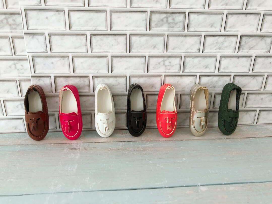 Handmade Miniature Leather Loafers: 1/6 Boy Doll FR Homme or Ken | 16 ...
