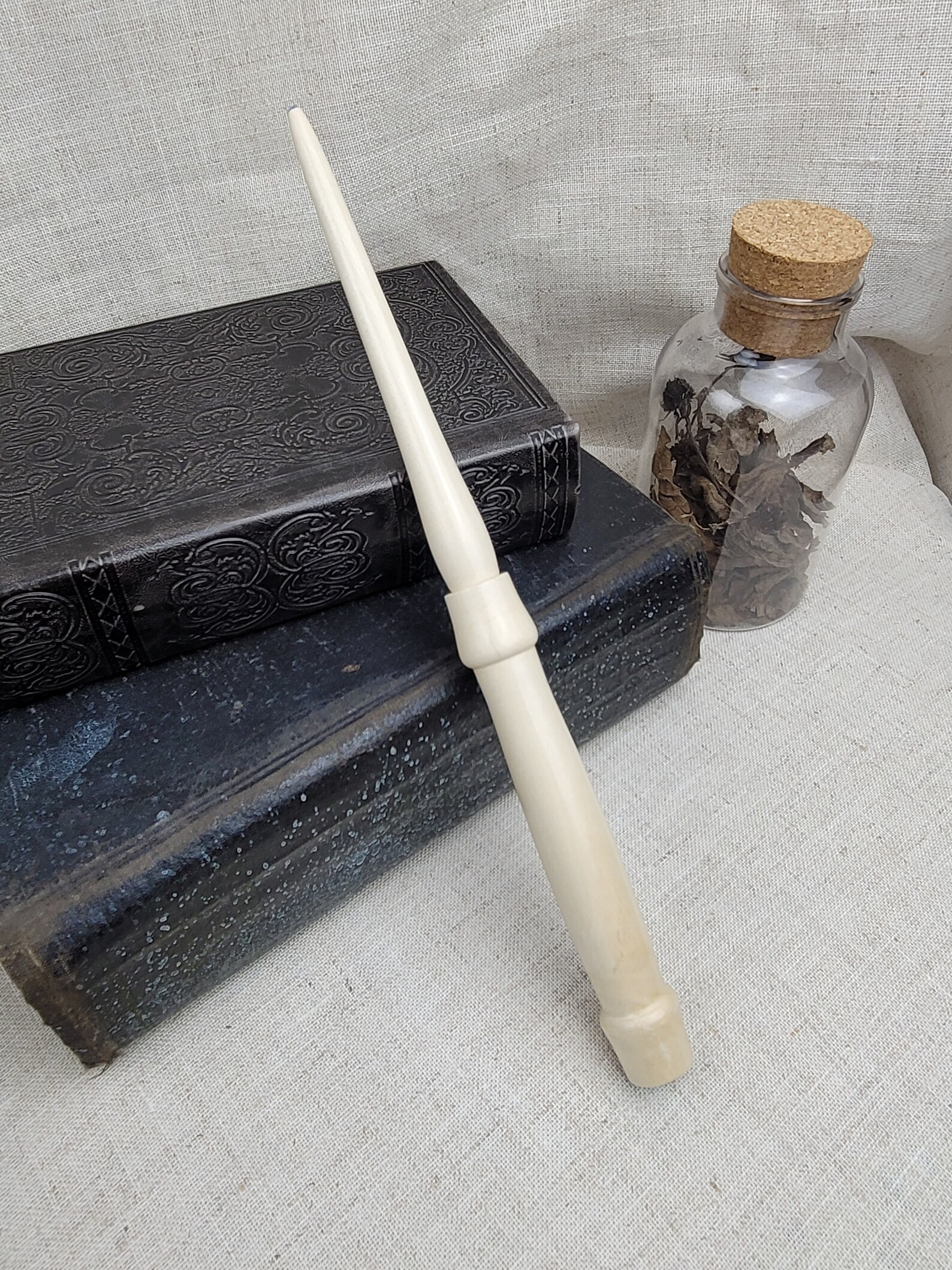 Hand Made Wood Turned Magic Wand American Holly Wood With - Etsy