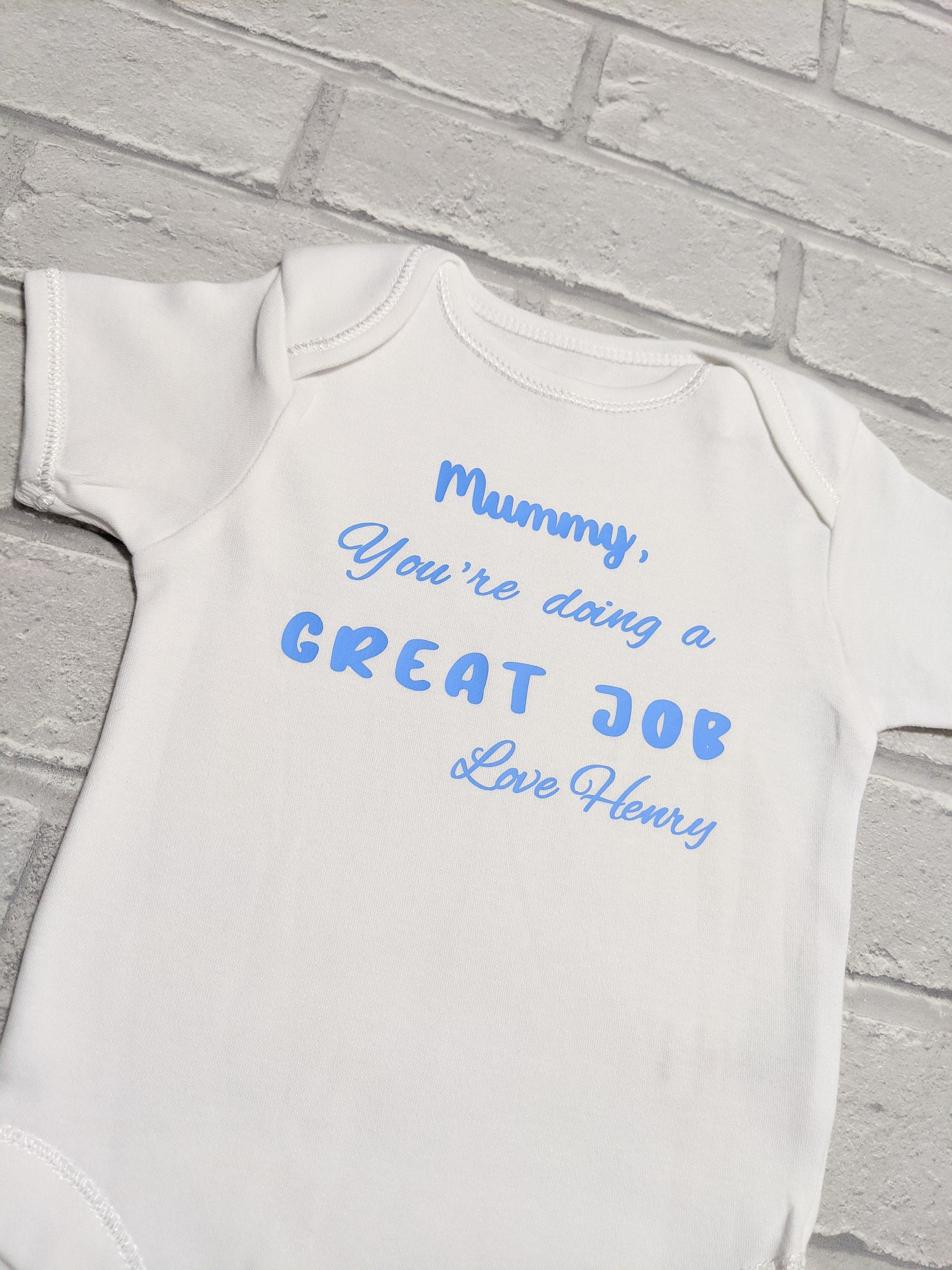 Mummy You're Doing a Great Job Baby Bodysuitpersonalised | Etsy UK