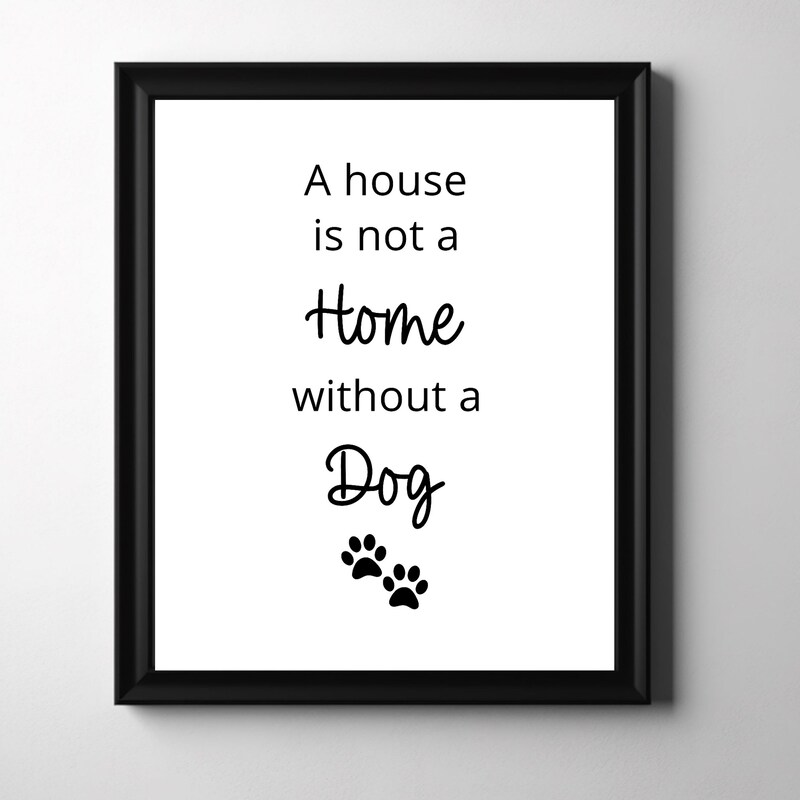 A Home Without a Dog - Etsy