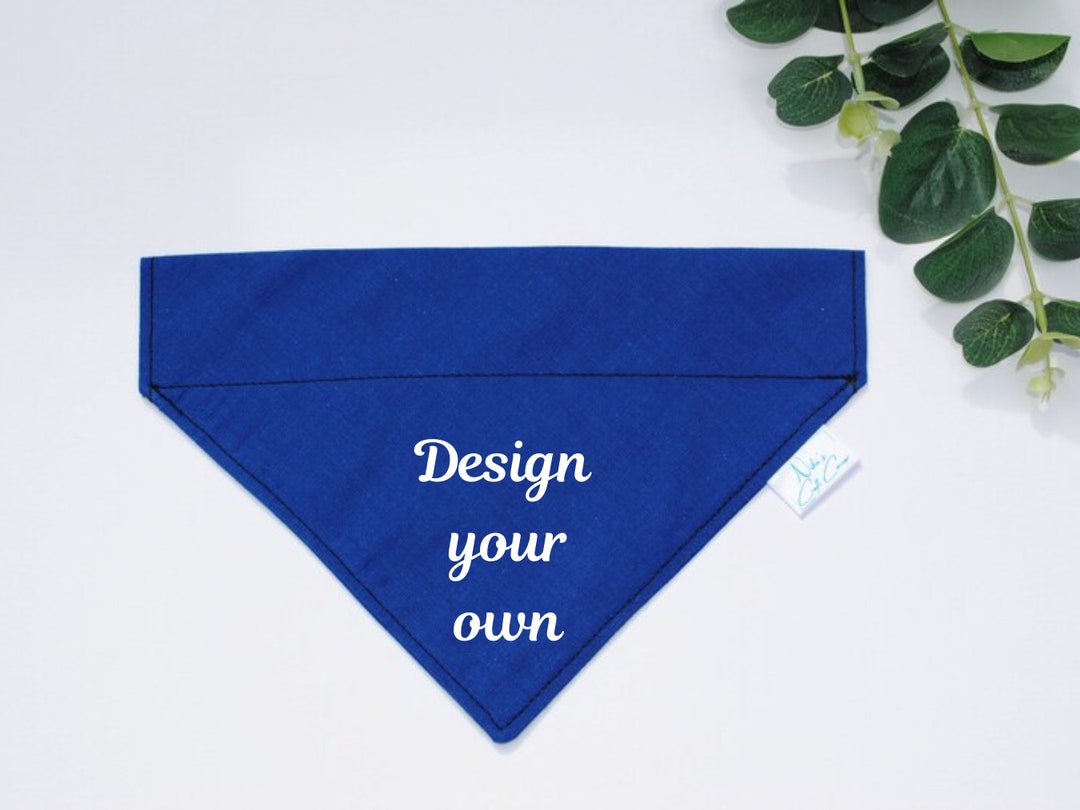 Design Your Own Dog Bandana Custom Text - Etsy