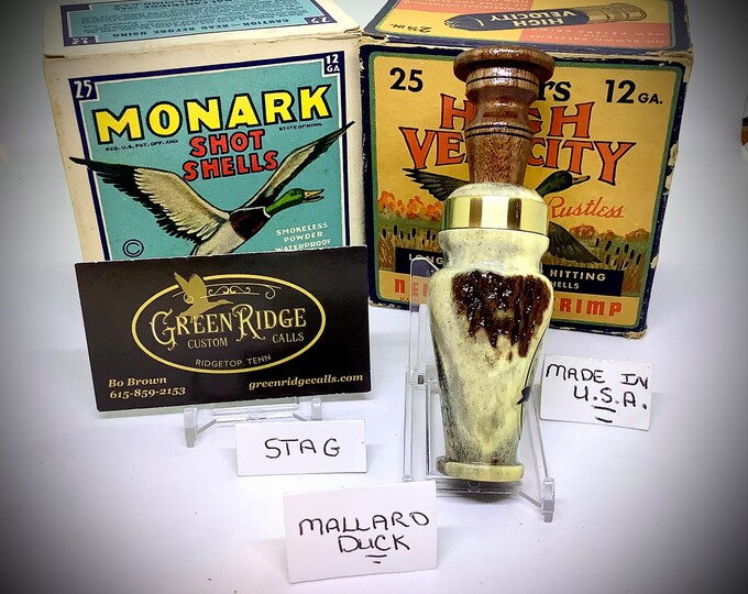 Stag, Mallard Duck Call SKUED-216 Handcrafted Game Call by Bo Brown of ...