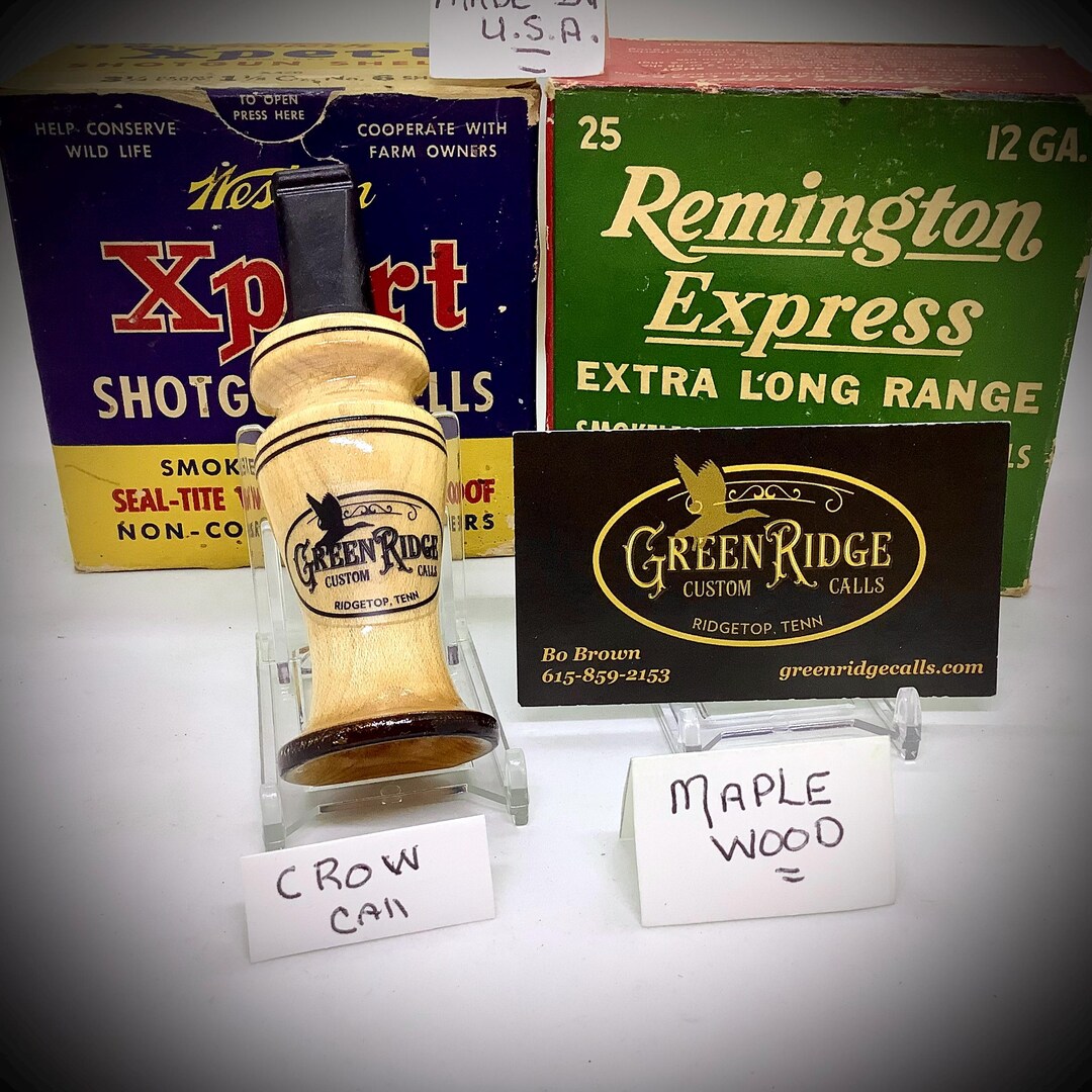 Maple Crow Call SKU#C-246 Handcrafted by Bo Brown of Greenridge Custom ...