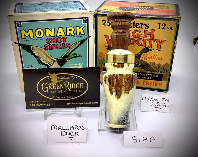 Stag, Mallard Duck Call SKUED-216 Handcrafted Game Call by Bo Brown of ...