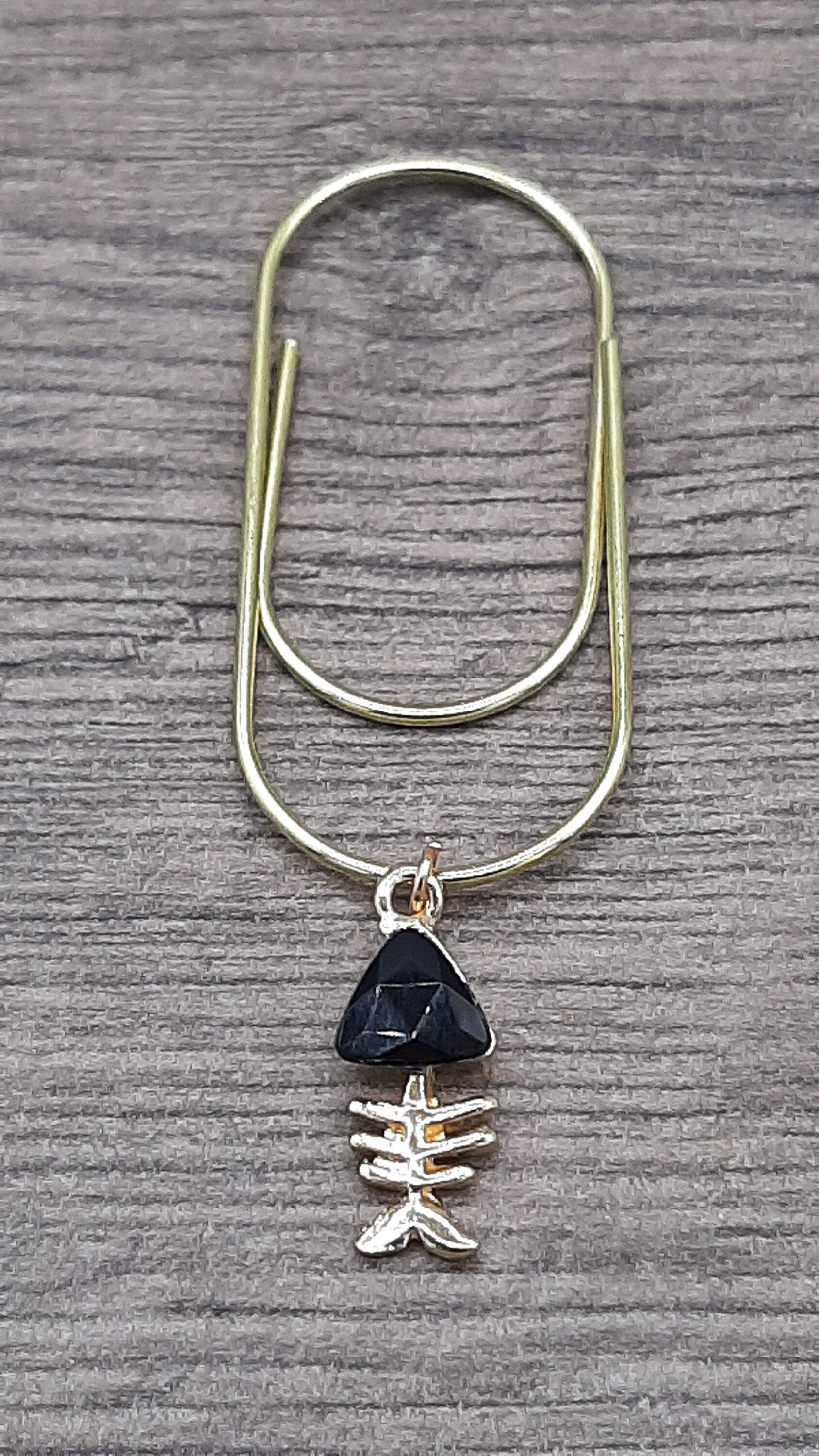 Boho Bookmark Fish Bone Planner Charm Large Paper Clip - Etsy UK