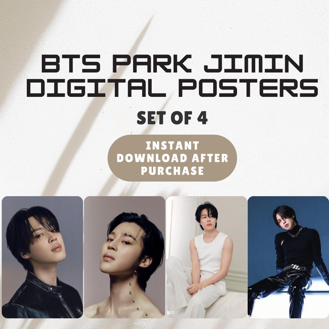 BTS Park Jimin Art Print, BTS Jimin Art Print, BTS Jimin Digital Art, Bts Digital Art, Bts Art ...