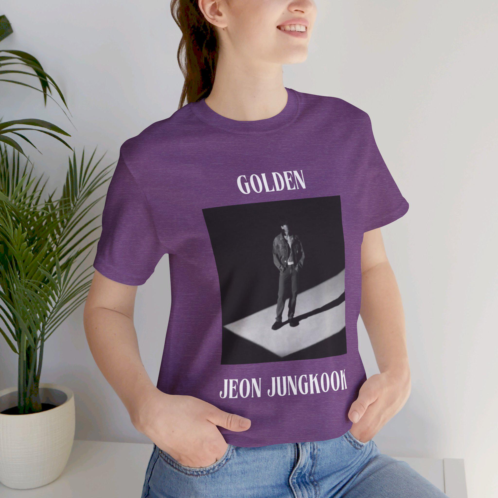BTS Jungkook Golden Graphic Tee, Jungkook Graphic Shirt, BTS Merch ...