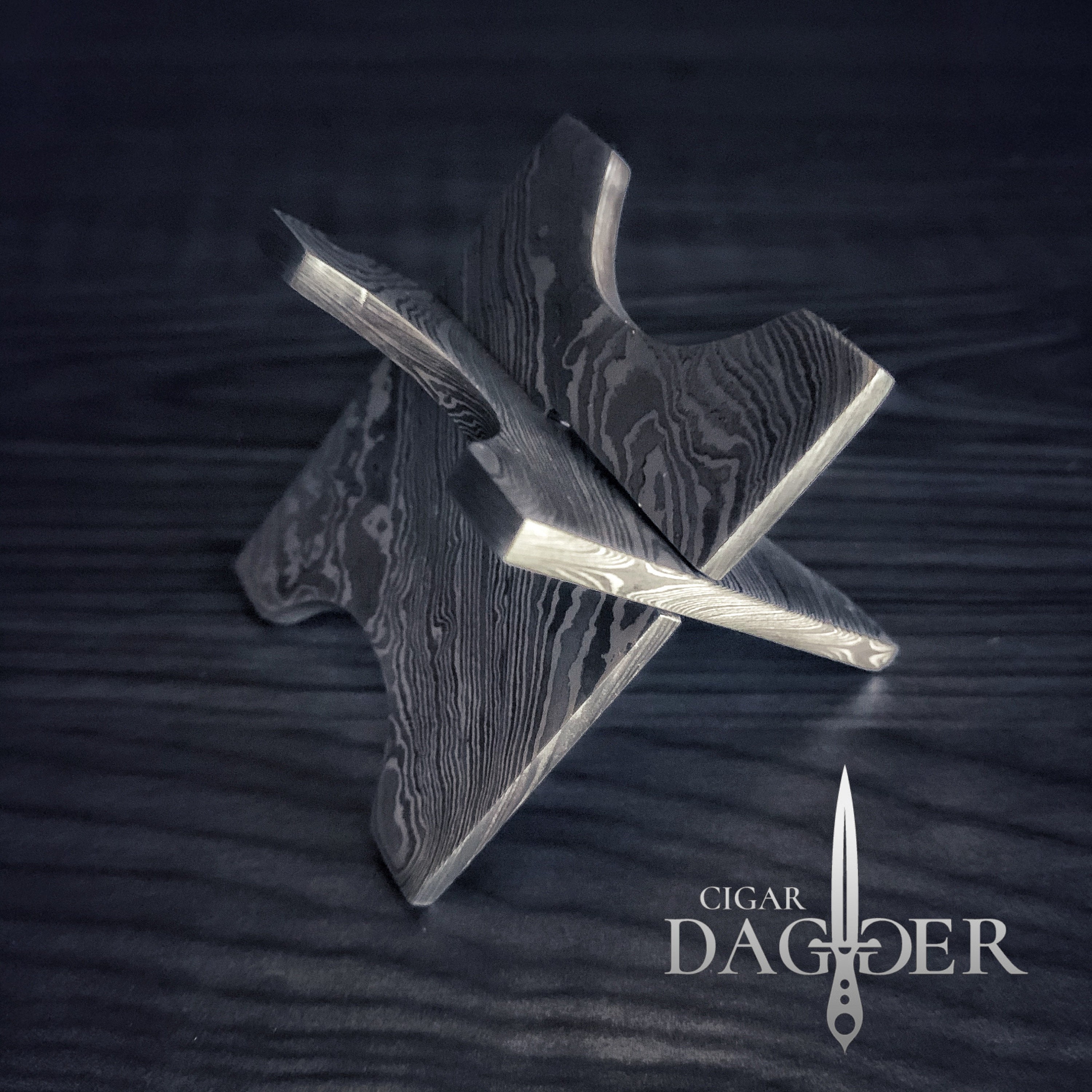 Cigar Dagger Damascus Steel Cigar Stand Cigar Rest | Etsy