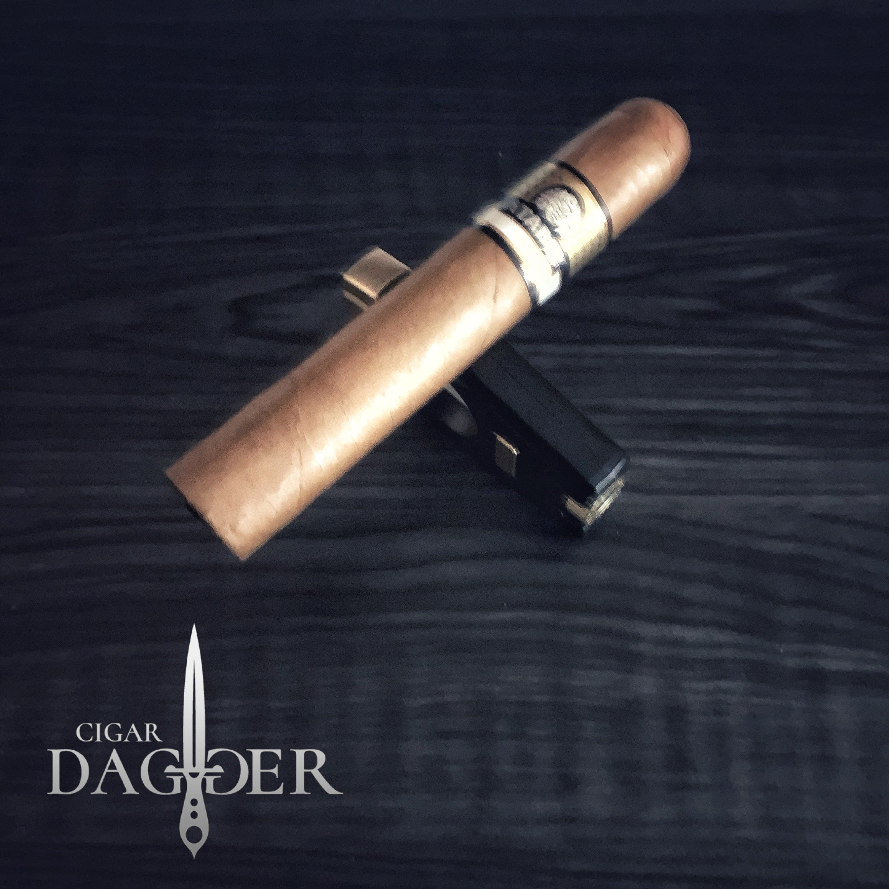 Steampunk Cigar Cutter V Cut / Punch Cut black & Gold - Etsy