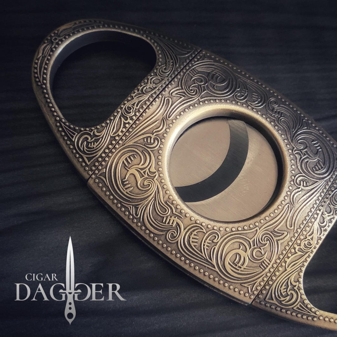 Antique Brass Cigar Cutter - Etsy