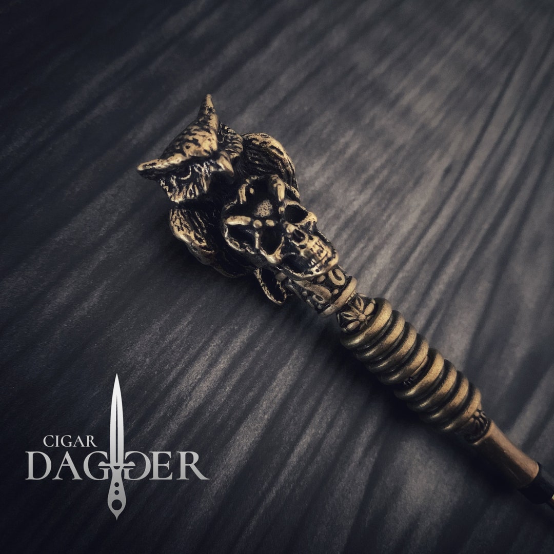 Guardian of the Night Cigar Nubber - Cigar Pick - Cigar Dagger - Etsy