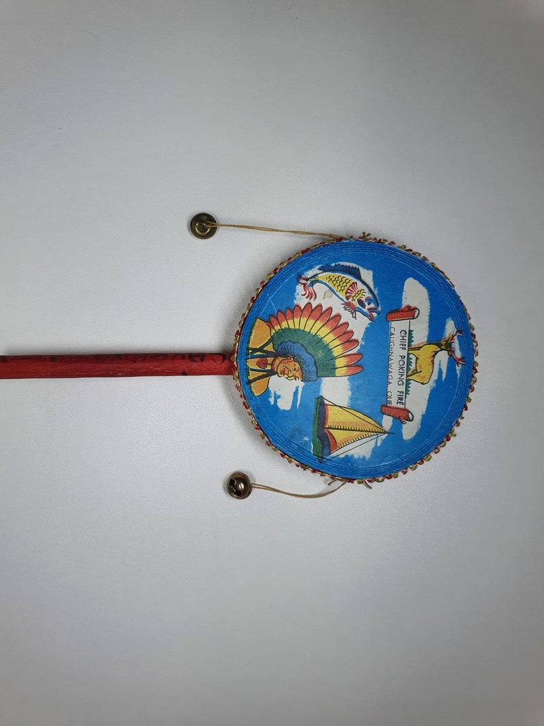 Native Indian Chief Poking Fire Caughnawaga Souvenir, Native Indians ...