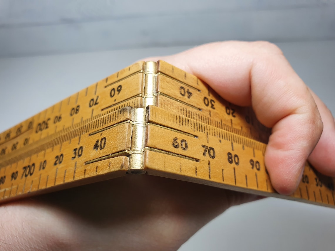 Vintage Folding Ruler Made in England Carpenters Folding Rule - Etsy