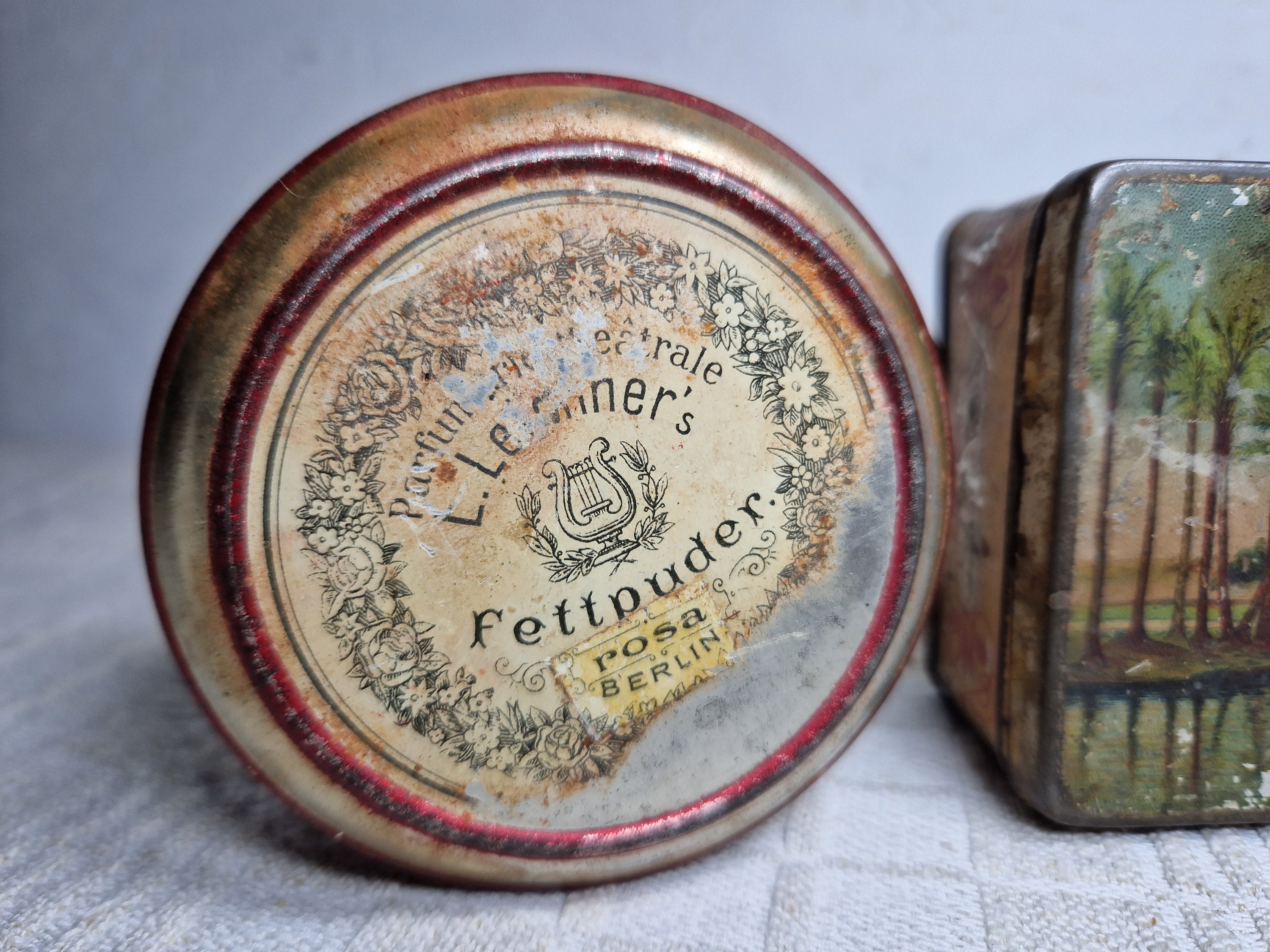Antique Tin Box Collection, Set of 5 Tin Boxes, Retro Tin Collection ...