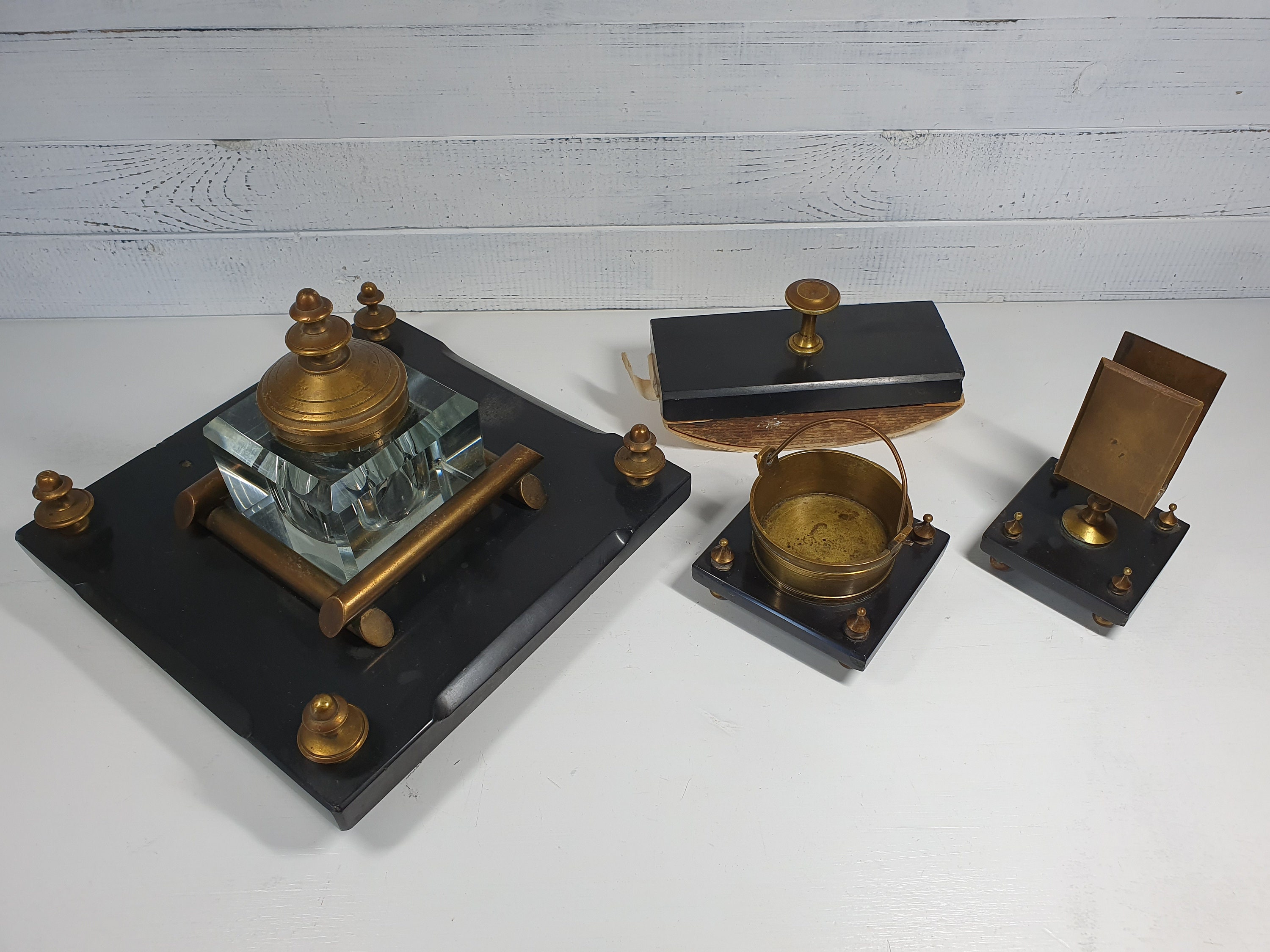 Antique Russian Empire Inkwell, Antique Imperial Russia Inkwell Desk ...