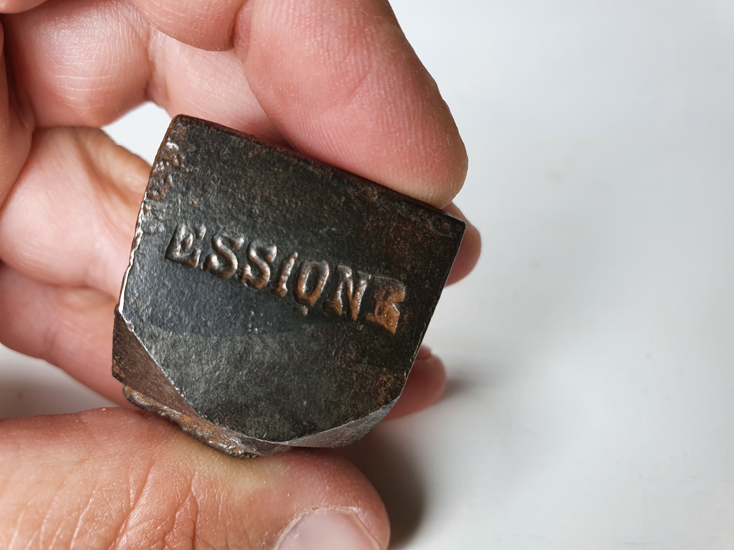 Antique Printer Press Metal Block Letterpress Stamps Dies Solid Steel ...