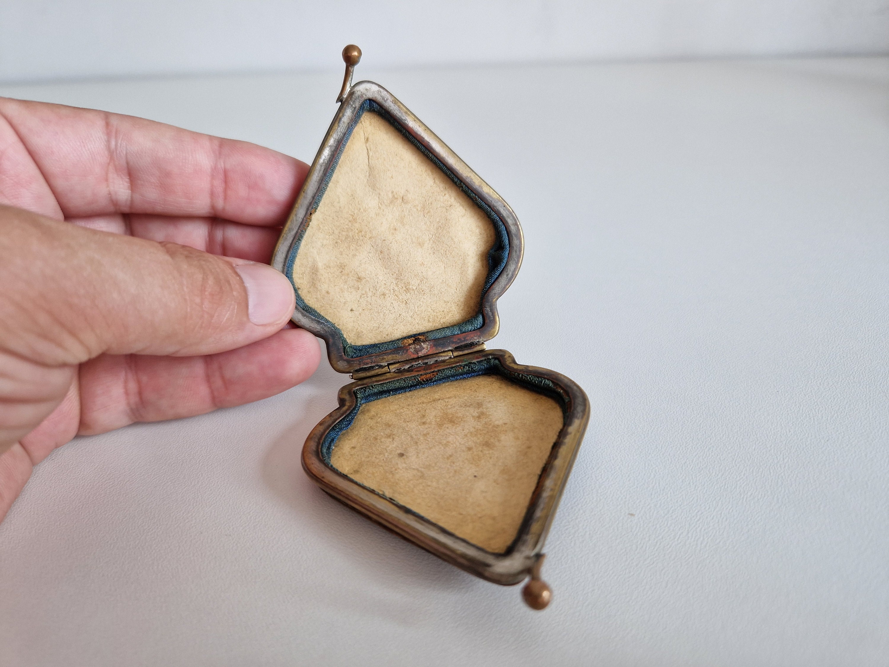 Antique Wallet From Wood, Antique Coin Wallet, French Small Wallet ...