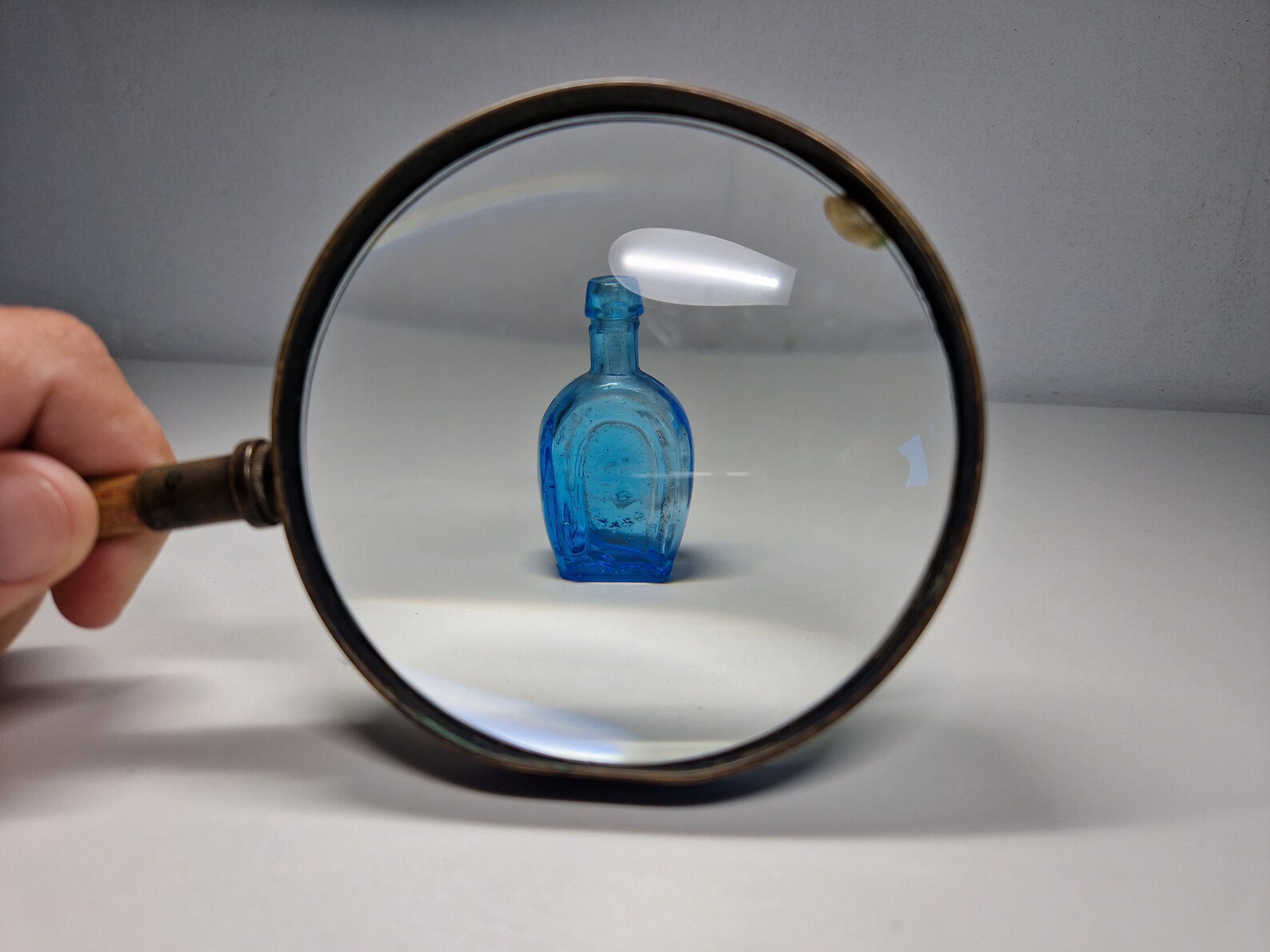 Antique Magnifying Glass, Old German Magnifier Reading Glass With ...