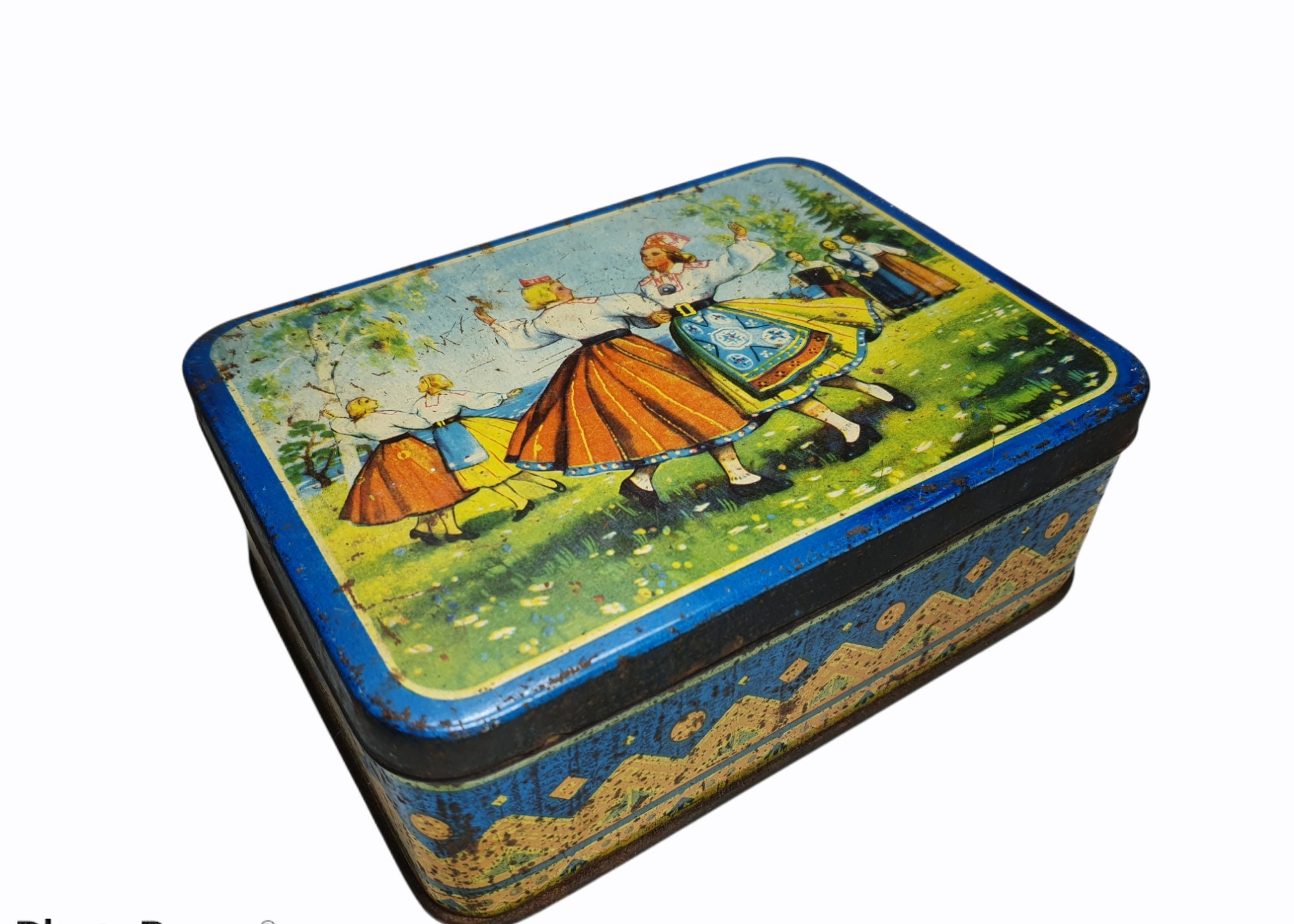 Antique Very Rare Tin Box, Antique Candy Tin Box, Vintage Collectibles ...