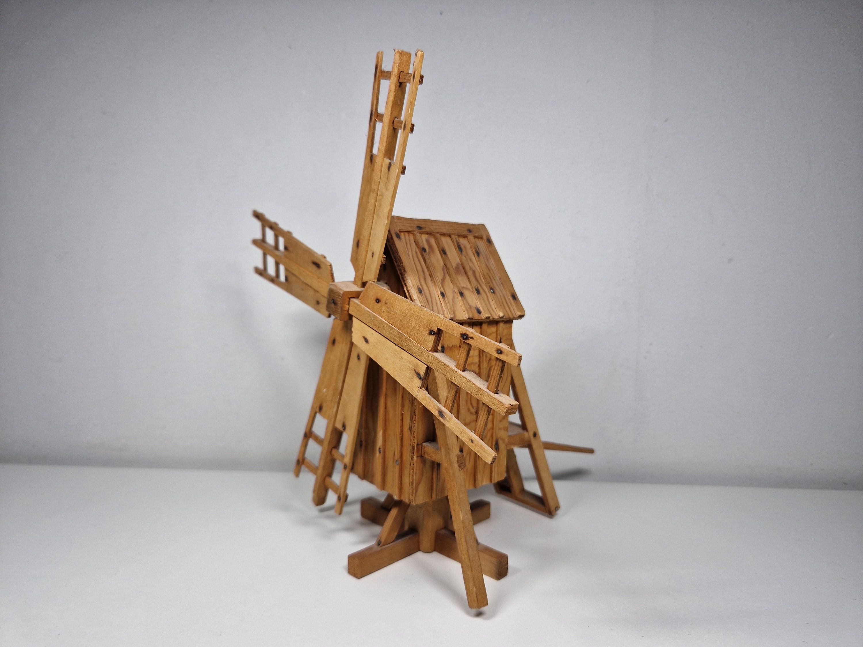 Vintage 1958 Windmill Scale Model Scandinavian Windmill Öland - Etsy