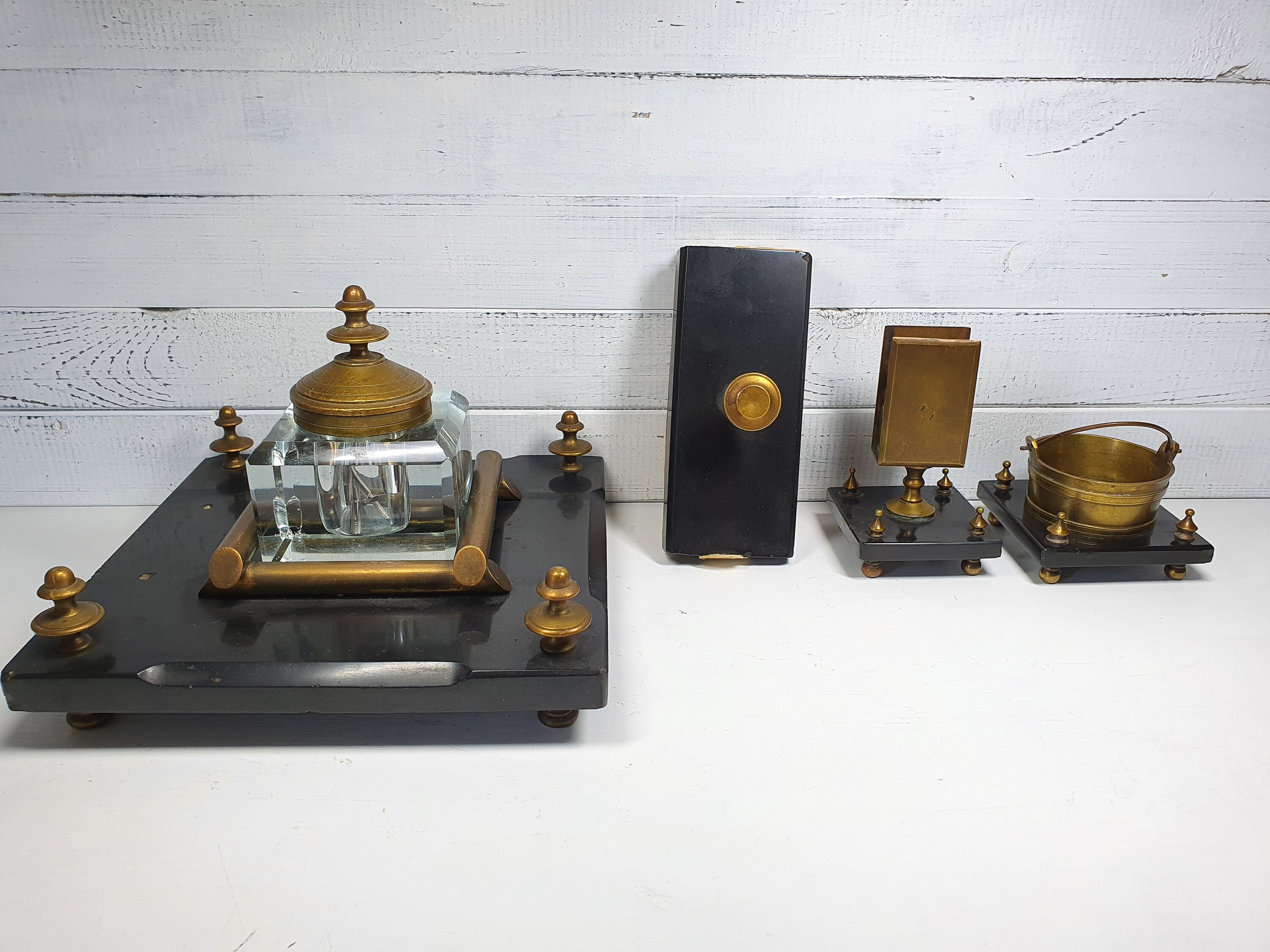 Antique Russian Empire Inkwell, Antique Imperial Russia Inkwell Desk ...