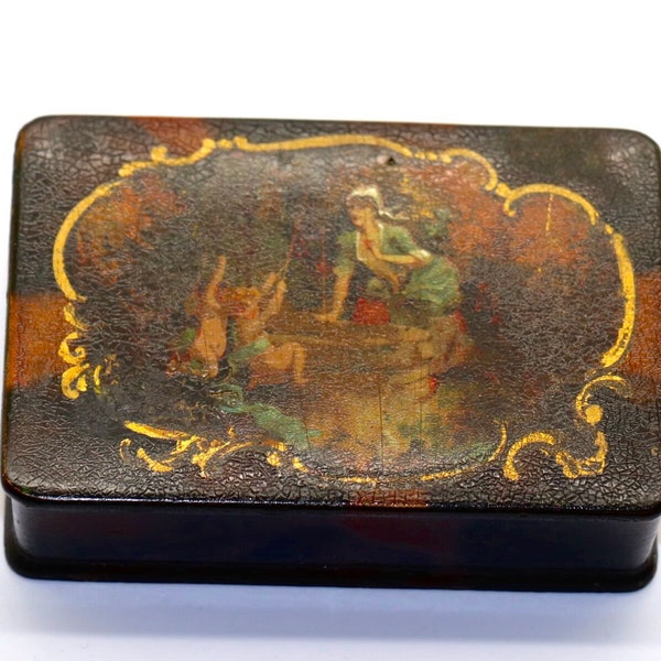 Antique Lacquer Box - Etsy