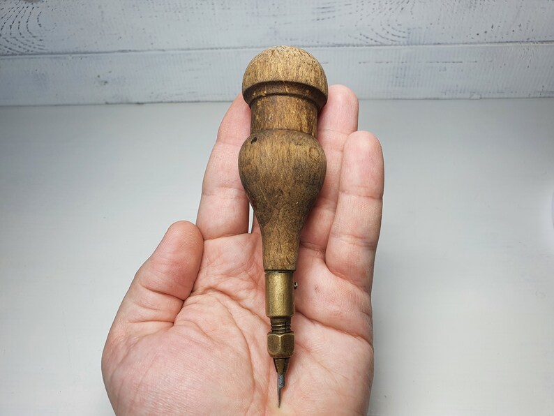 Antique awl tool Vintage awl cobbler tool collectible | Etsy