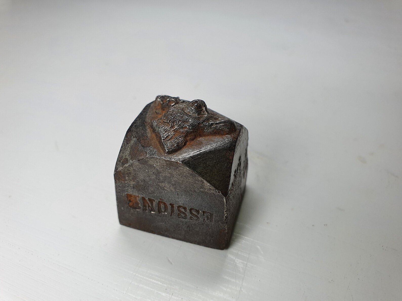 Antique Printer Press Metal Block Letterpress Stamps Dies Solid Steel ...