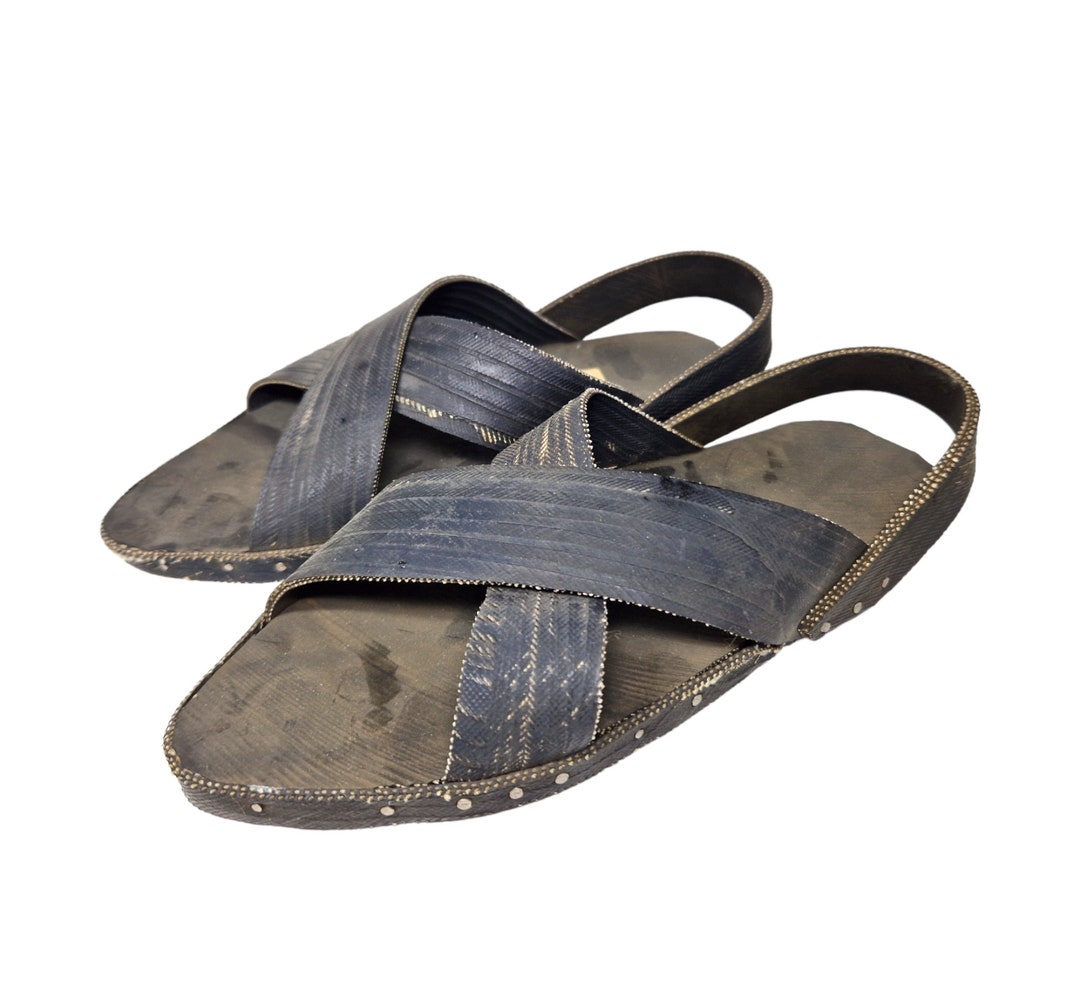 African Handmade Recycled Sandals Made From Tyres Made in - Etsy