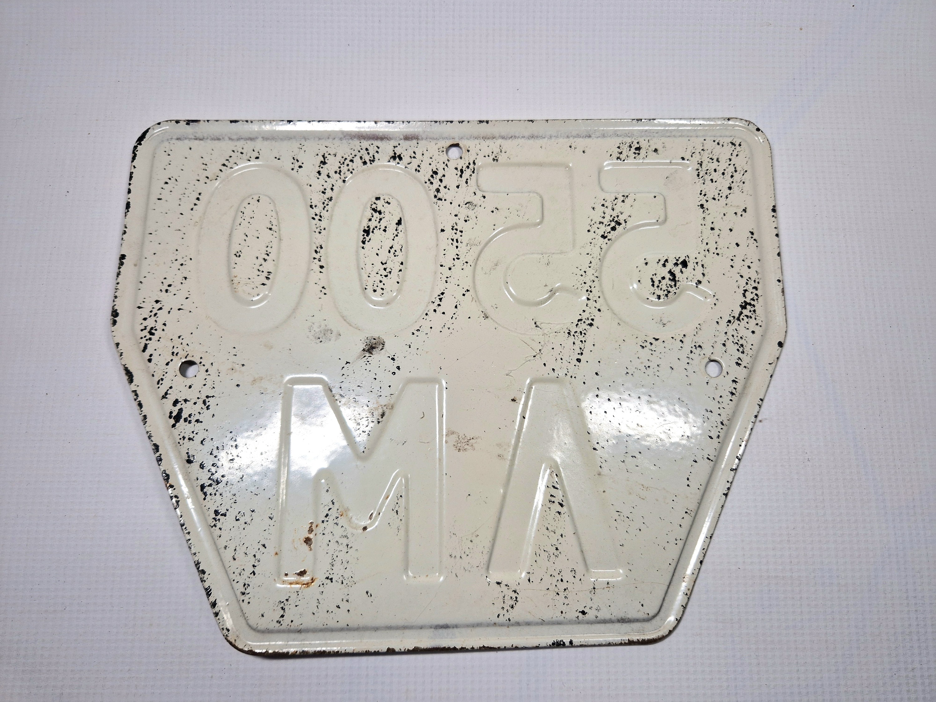 Old Car Number Plate. Vintage Car Plate. Ussr Soviet Car Number Plate ...